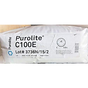 Purolite C-100E Cationic Resin Replacement for Water Softener 1 CuFt Bag Media
