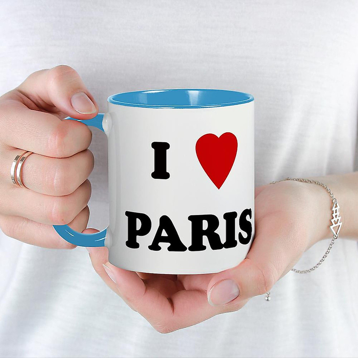 CafePress I Love Paris Mug Ceramic Coffee Mug, Tea Cup 11 oz