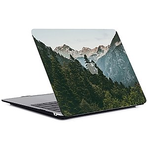 Hard Case Compatible with New MacBook Air 13 Inch Case 2020 2019 2018 Release Model A2337 M1 A2179 A1932 with Retina Display and Touch ID, Matt Plastic Hard Shell Case Cover - Mountain