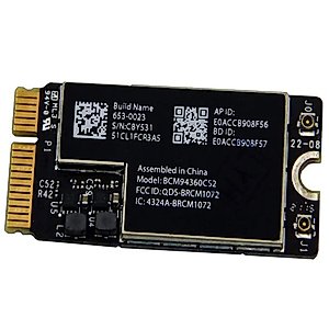 Willhom BCM94360CS2 Wifi Bluetooth Airport Wireless Card Replacement for MacBook Air 11" A1465 (2013, 2014, 2015) 13" A1466 (2013, 2014, 2015, 2017) (661-7465, 661-7481, 653-0023)