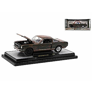 M2 1966 Shelby GT350 Ivy Green with Wimbledon White Stripes (Rusted) Limited Edition to 5250 Pieces Worldwide 1/24 Diecast Model Car Machines 40300-107A