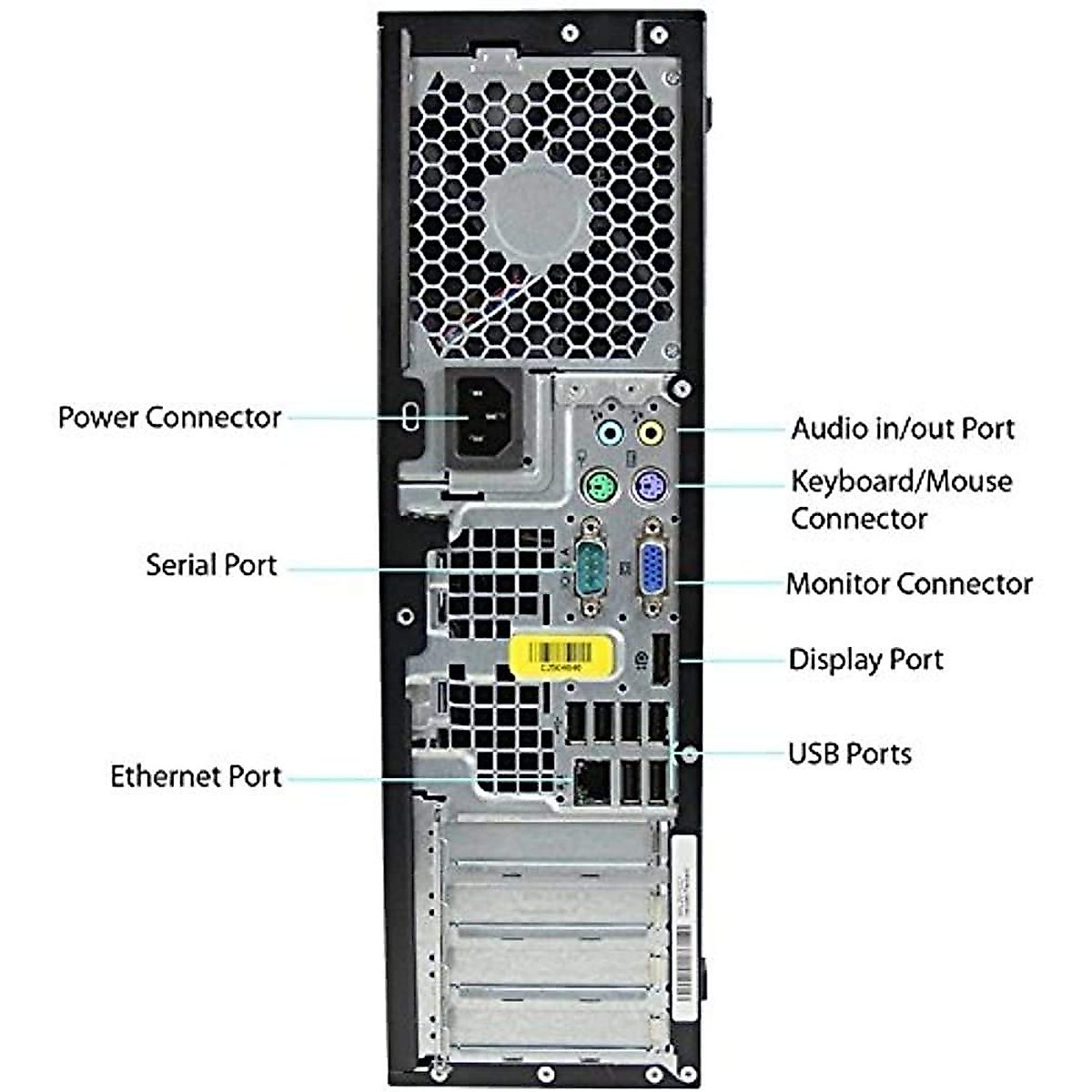 HP Compaq 8200 Elite SFF Core i3-2100 3.1 GHz 8GB DDR3 Ram 250GB Hard Drive Windows 10 (Renewed)