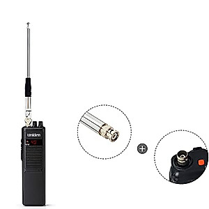 HYSHIKRA 27Mhz 11meter 51inches BNC Telescopic CB Antenna for Cobra HH50WXST HH50 MRHH350FLT C75WXST HH38WXST Midland 75-822 75-785 MHS75 Uniden BC75XLT PRO401HH BC125AT Handheld Transceiver (ROD130)