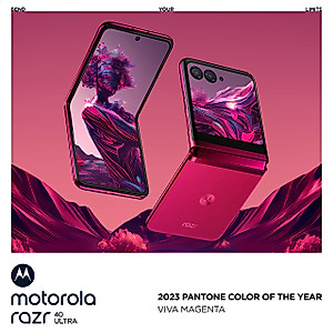 Motorola Razr 40 Ultra Dual-Sim 256GB ROM + 8GB RAM (GSM Only | No CDMA) Factory Unlocked 5G Smartphone (Red) - International Version