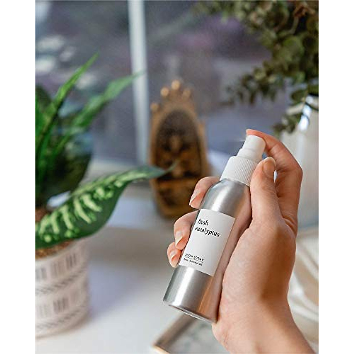 Craft & Kin Eucalyptus Room Spray, Fall Room Spray, Eucalyptus Essential Oil Spray, Eucalyptus Linen Spray for Pillows, Eucalyptus Spray Room, Holiday Room Spray, Christmas Room Spray 3.4 oz