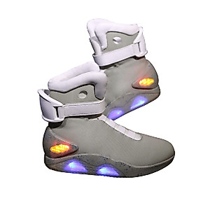 Fun Costumes Back to The Future 2 Adult Light Up Shoes Universal Studios Officially Licensed Size 9 Grey