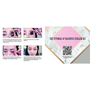 3D False Eyelashes, 6 Pairs of Natural Fluffy False Eyelashes, Reusable Long Thick Eyelashes, Used to Extend Makeup Eyelashes (J-09)