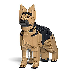 JEKCA German Shepherd 01S-M01 | Plastic Building Blocks | Age 14+
