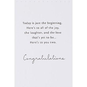 Hallmark Wedding Card (Removable Keepsake Wooden Heart Ornament)