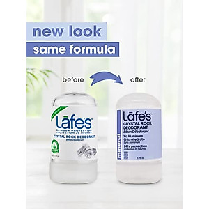 Lafe's Natural Deodorant | Unscented Crystal Mineral Rock Natural Deodorant | 2.25 Ounce (Pack of 1)
