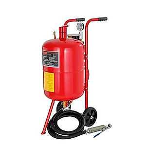 Sand Blaster VEVOR 10Gal Pot Sandblaster, 125 Psi Pressure Sand Blasting Complete Kit for Paint, Stain, Rust Removal and Special Surface Treatment of Material