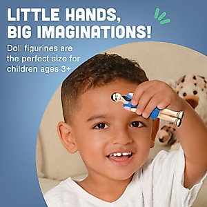 Creative Minds Marvel Education Diverse Abilities Toy Figure Set for Kids Ages 3+, Set of 6 Inclusive Toy Figurines with Wheelchairs, Canes, and More, Multicolor