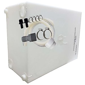 Class A Customs | 18 Gallon RV Concession Fresh and Gray Water Tank & Plumbing Kit | T-1800-BPK