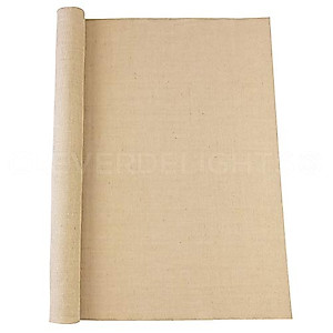 CleverDelights 36" Premium Burlap Roll - 25 Yards - Finished Edges - Tight Weave Natural Jute Burlap Fabric