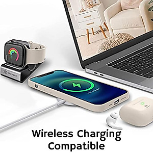 IceSword iPhone 13 Stone Case 6.1” (2021), Liquid Silicone Slim Shockproof Phone Case Cover, Soft Anti-Scratch Microfiber Lining, Matte Beige, Tan, Cream, Protective Compatible iPhone 13 - Stone