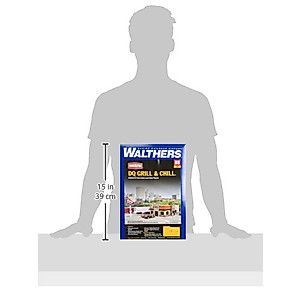 Walthers, Inc. DQ Grill & Chill Kit, 7-1/4 X 5-3/8 X 2-3/4" 18.4 X 13.6 X 6.9cm