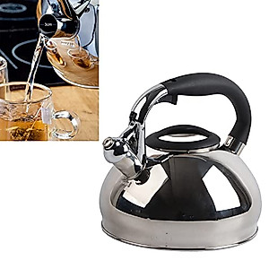 Whistling Tea Kettle Fast Heating Large Capacity 304 L Steel Whistling Kettle With Ergonomic Handle For 2.3L Whistling Tea Kettle Fast (3L)