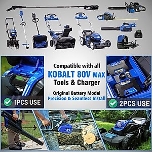 TenHutt 【Upgraded 3.5Ah!】 80V Replacement Battery for Kobalt 80V Battery Max Cordless Power Tool KB 2580-06 KB680-06 KB280-06 Lithium Battery