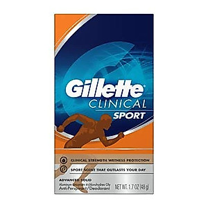 Gillette Clinical Soft Solid Antiperspirant Deodorant, Sport Triumph, 1.7 Ounce (Pack of 3)