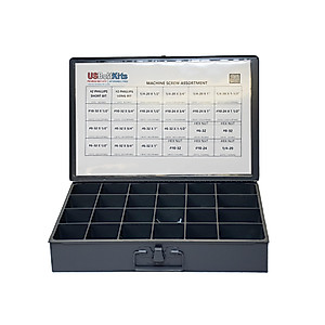 Machine Screw Assortment Kit Includes Phillips Bits-2,410 Piece Phillips Pan Head