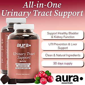 Aura Cranberry Gummies for Women - Urinary Tract Health Support