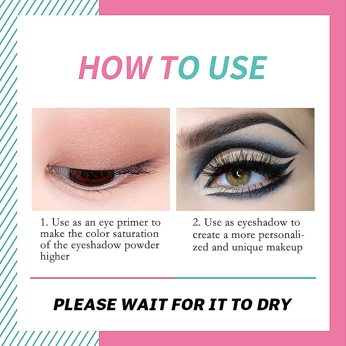 LOKFAR 2 Pack Matte Eyeshadow Primer for Oily Lids Medium Eyeshadow No Crease Eye Primer Makeup Eyeshadow Base Waterproof & Smudge-proof & Long Lasting Cream Liquid Eye-shadow for All Shadows (Set B)