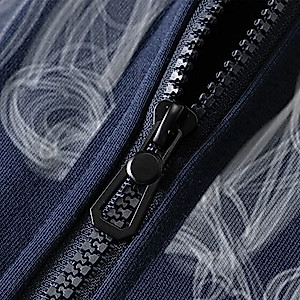 Weetiotio Halloween Vintage Skeleton Zip Up Hoodies for Women Aesthetic Cyber Y2k Goth Jacket Grunge Skull Coat Streetwear (Black,M,Medium)