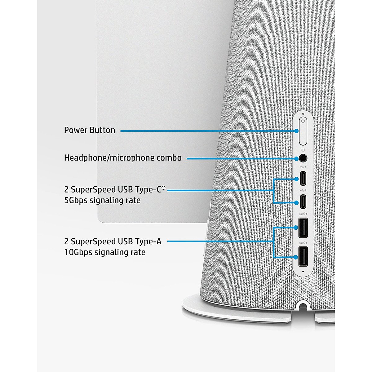 HP Chromebase 21.5" All-in-One Desktop, Intel Pentium Gold 6405U Processor, 4 GB RAM, 64 GB Storage, Rotating Full HD IPS Touchscreen, Chrome OS, Bluetooth Keyboard and Mouse Combo (22-aa0012, 2021)