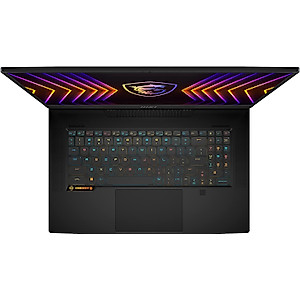 MSI Titan GT77 17.3" UHD 120Hz Gaming Laptop: Intel Core i9-12900HX RTX 3080 Ti 32GB DDR5 1TB NVMe SSD, Thunderbolt 4, USB-Type C, Cooler Boost Titan, Win11 Pro: Core Black 12UHS-064