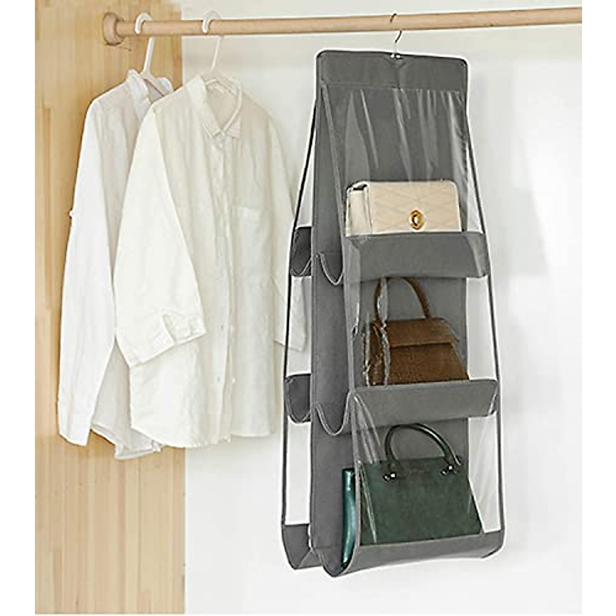 ST-BEST-P Handbag Storage Hanging Purse Organizer Bedroom Organization Dust-Proof Holder Bag for Wardrobe Closet