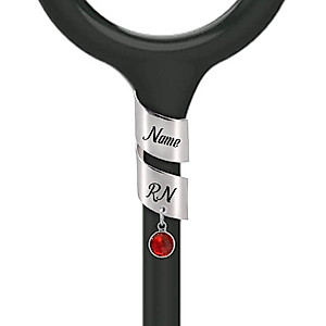 Custom Stethoscope ID Tag for Nurses, Personalized Birthstone Charm Tags Nursing Stethoscope Accessories Graduation Gifts for RN, Medical Student, Doctor