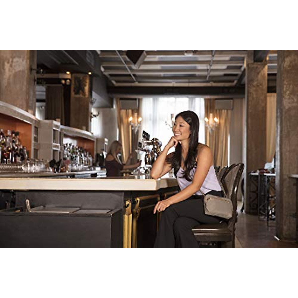 Travelon Women's Anti-Theft Tailored Convertible Crossbody Clutch, Onyx, One Size