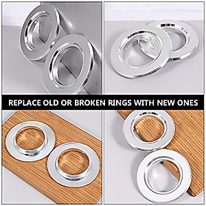 balacoo 5pcs Bird Wood Box Predator Hole Bird Breeding Cage Ring Guard Metal Anti Bite Bird Nest Box Ring 105mm