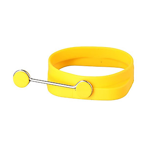 5pcs Reversible Egg Rings for Frying Eggs, Non Stick Egg Cooker Ring Molds, Silicone Crumpet Ring Mold for Muffins Pancake Breakfast Sandwich Burger