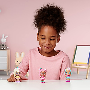 Kindi Kids Minis Collectible Posable Bobble Head Figurine 3pc - Mini Besties