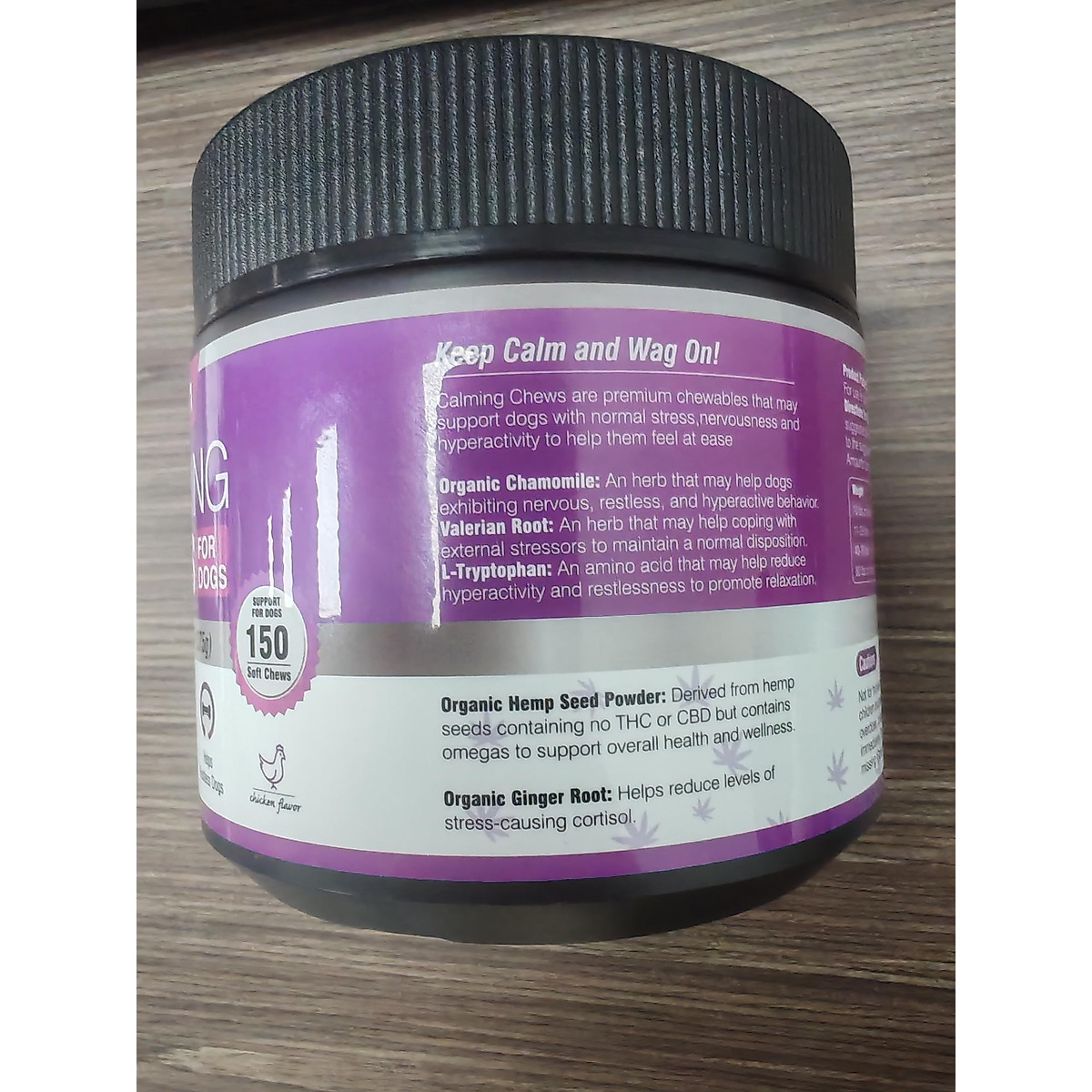 Hemp Dog Calming Treats and Bites Calming Chews for Dogs 150PCs with Hemp Oil - Anxiety and Stress Relief for Dogs Puppy Melatonin Sleep Aid Calm Dog, Noise, Thunder, Barking, Separation, Chewing