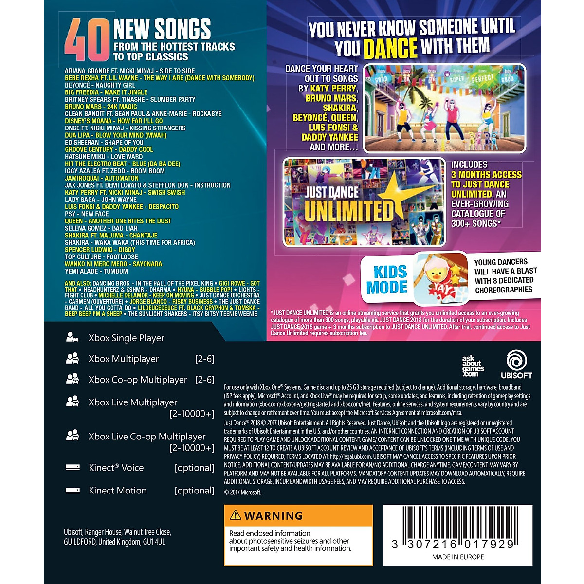 Just Dance 2018 (Xbox One)