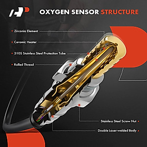 A-Premium O2 Oxygen Sensor Compatible with Ford, Lincoln, Mazda Models - Mustang, Edge, Escape, Explorer, F150, Flex, Fusion, Taurus, CX-9, Tribute, Mariner, Milan - Replace# 234-5038, BL3Z9G472A