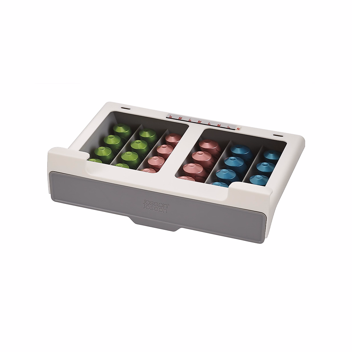 Joseph Joseph CupboardStore: Under-Shelf Space-Saving Coffee Pod Drawer - Holds 30 Nespresso Original-Style Capsules