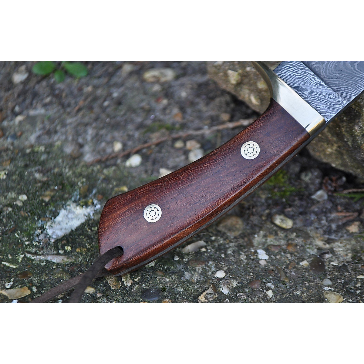 Perkin - Custom Damascus Handmade Hunting Knife - Bushcraft Knife