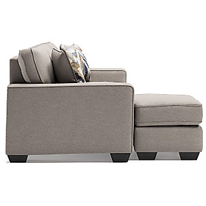 Signature Design by Ashley Greaves Modern Sectional Sofa Couch with Convertible Chaise Lounge, Beige