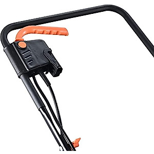 Lawn Dethatcher & Scarifier, 12 Inch Working Width, 11 Amp Electric Lawn Dethatcher with a Replacement Raking, 4 Central Adjustable Heights, Tool-Free Assembly, 8 Gallon Grass Collection Bag