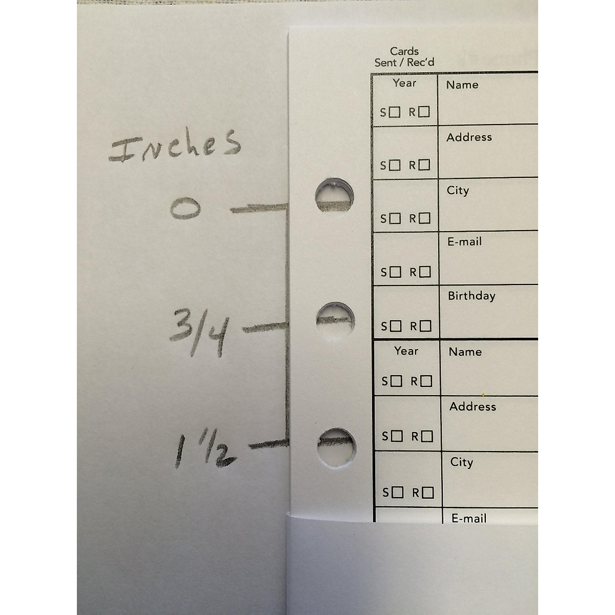 SELPONT 7 Inch Address Book Refill 14 Sheets (28 Pages) fits Many Older Hallmark Books