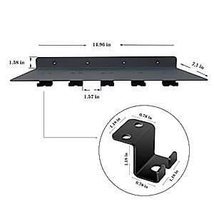 VOHYOV Fit for Tonal Accessory Floating Shelves Black Tonal Accessory Shelf Organize Tonal Home Gym Accessories Wall T Lock Shelf Workout Equipment Storage Rack Tonal Shelf