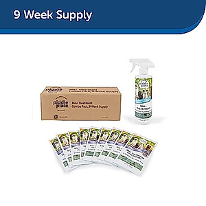 PetSafe Piddle Place Bio+ Treatment 9-Week Supply Combo Pack, Dog and Cat Odor Eliminator