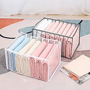 degtnb New Underwear Drawer Organizer, Storage Box Large Capacity Multi-grid Versatile Divided Clothes Storage Box for Underpants, Socks, Lingerie, Ties