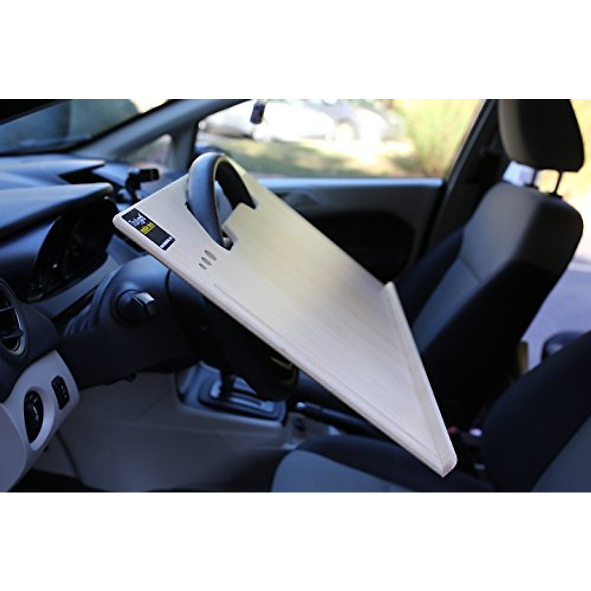 Wheeldesk Contractor Size (23 1/2" x 16 1/2") C-Desk Works Best in Larger Vehicles - Very Big Writing Surface - Mobile Office - Steering Wheel Laptop Table - Automobile Desk - Multipurpose Workstation