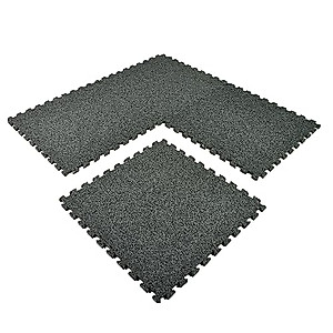 Greatmats Royal Carpet Tile 2ft x 2ft,15 Pack (Dark Gray)