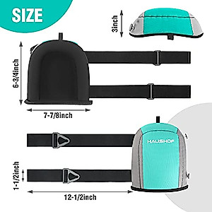 HAUSHOF Flooring & Roofing Work Knee Pads, Professional Kneepads with Foam Padding, Heavy Duty Double Straps and Adjustable Easy-Fix Clips, Comfortable Kneeling Cushion for Construction Work, Home Cleaning, Gardening