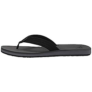 Quiksilver Men's Carver Suede 3 Point Flip Flop Athletic Sandal, Grey 1, 11